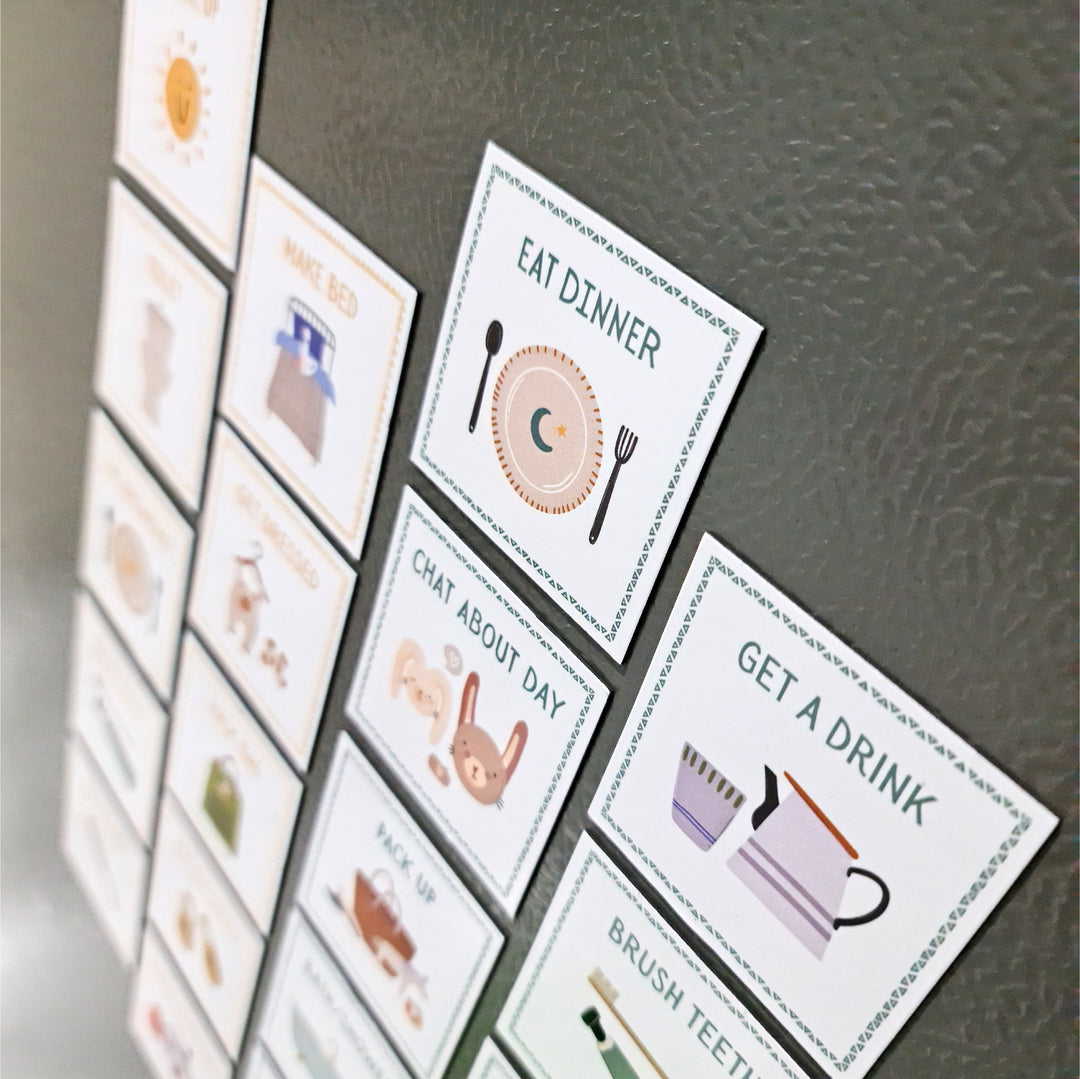 20 Magnetic Routine Cards – our-sensory-life-
